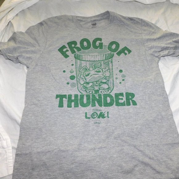 Funko | Shirts | Funko Pop Tee Marvel Studios Loki Thor Frog Of Thunder ...